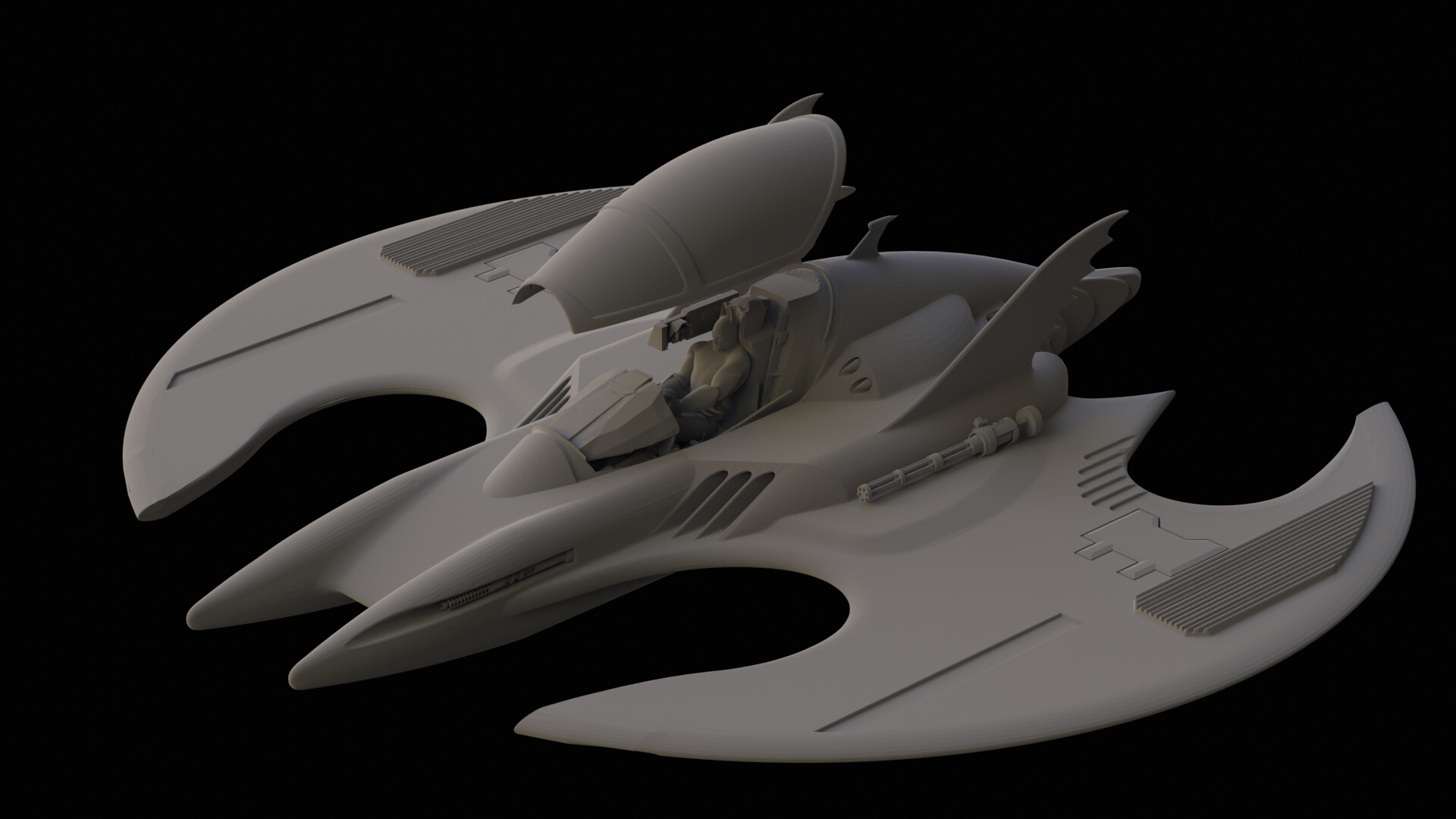 Batwing 1989 Printable - 3D Model by danyelon
