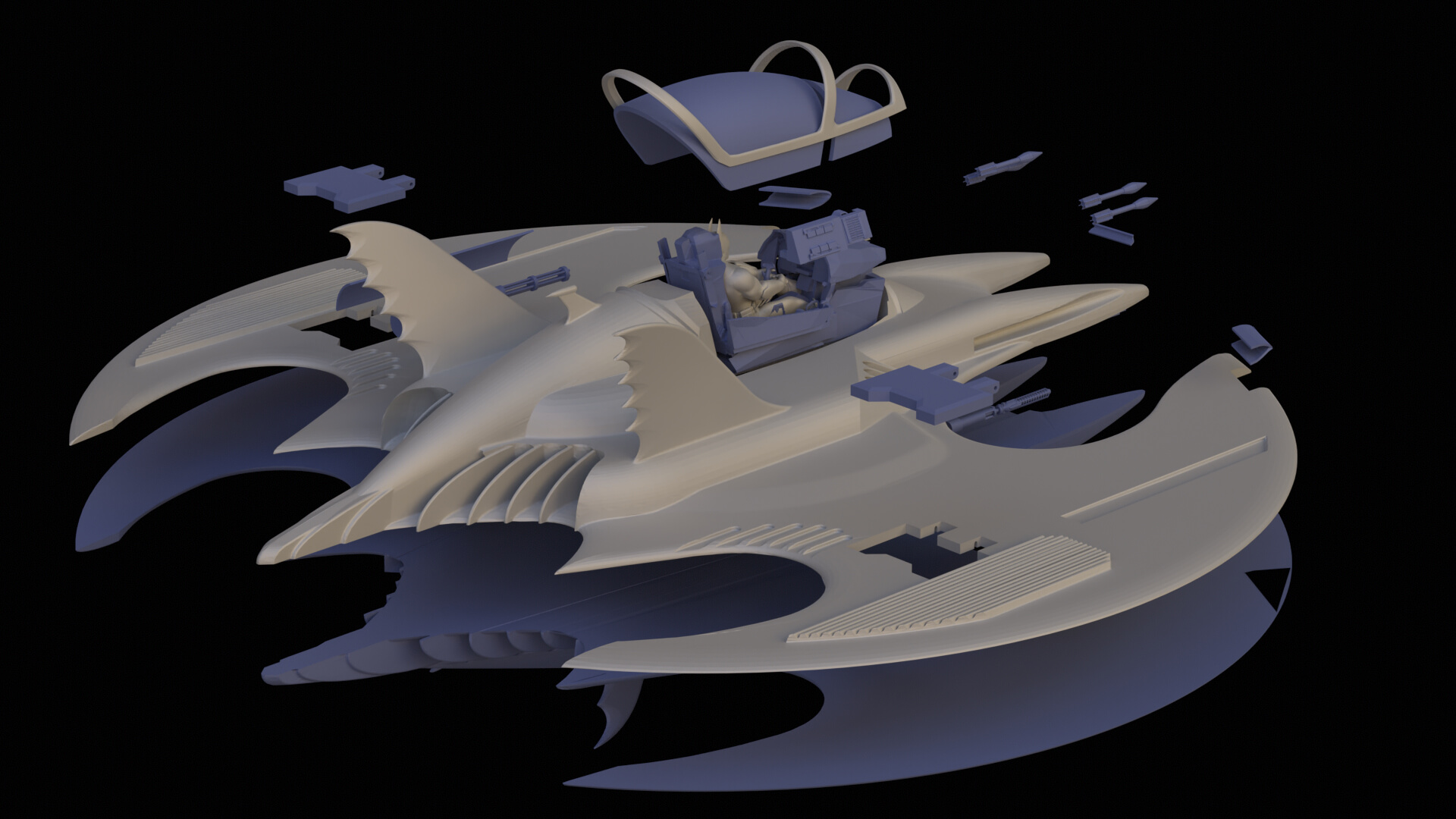 Batwing 1989 Printable - 3D Model by danyelon