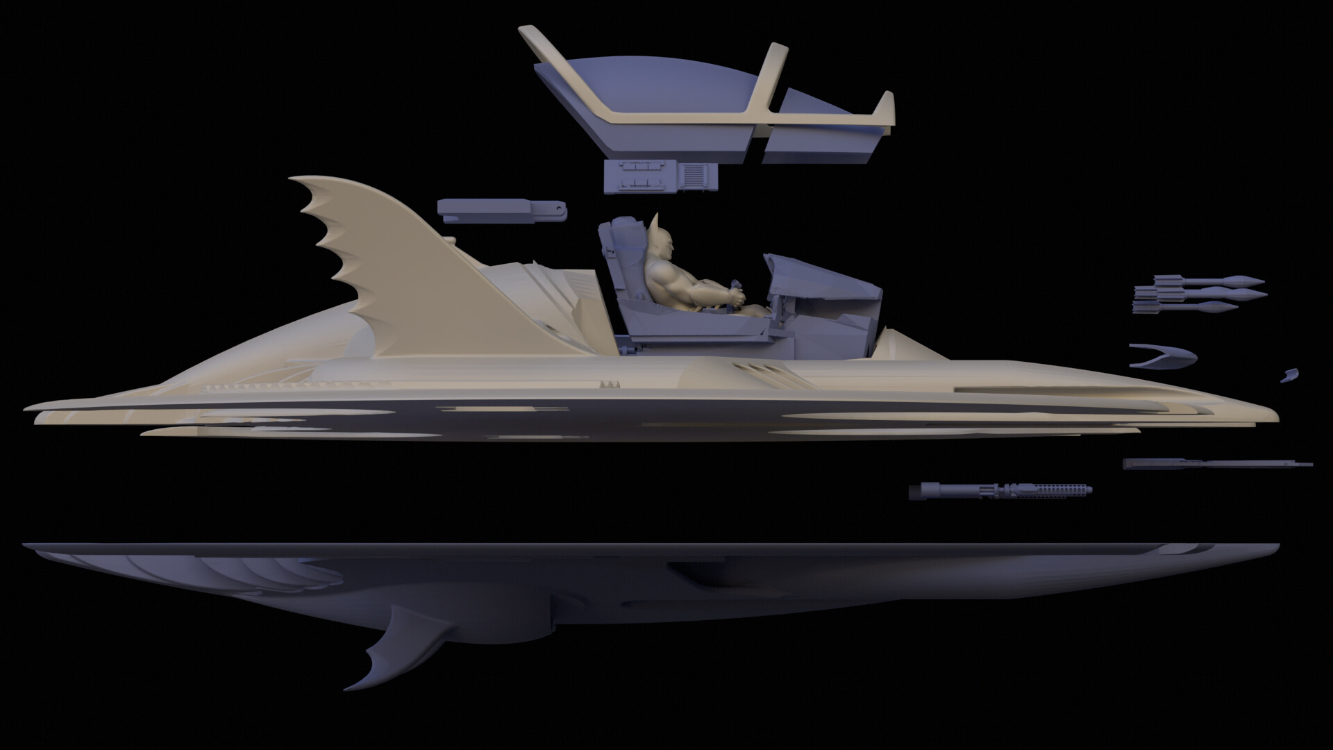 Batwing 1989 Printable - 3D Model by danyelon