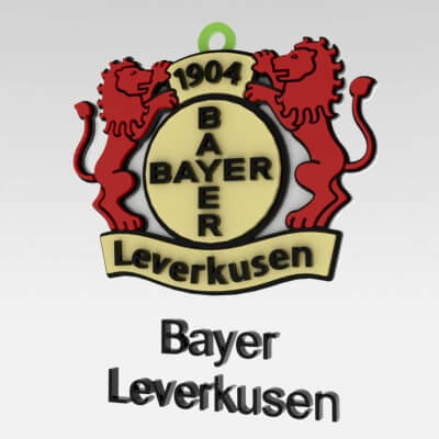 Bayer Leverkusen Logo Printable and Renderable - 3D Model by danyelon