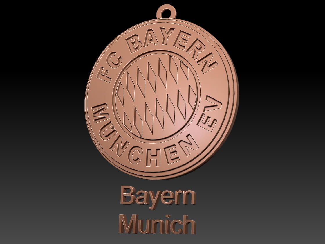 Bayern Munich Logo Printable and Renderable - 3D Model by danyelon