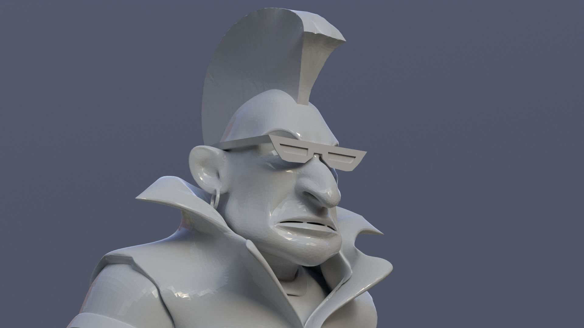 Bebop Pre-mutation - TMNT 1987 3D Model by danyelon