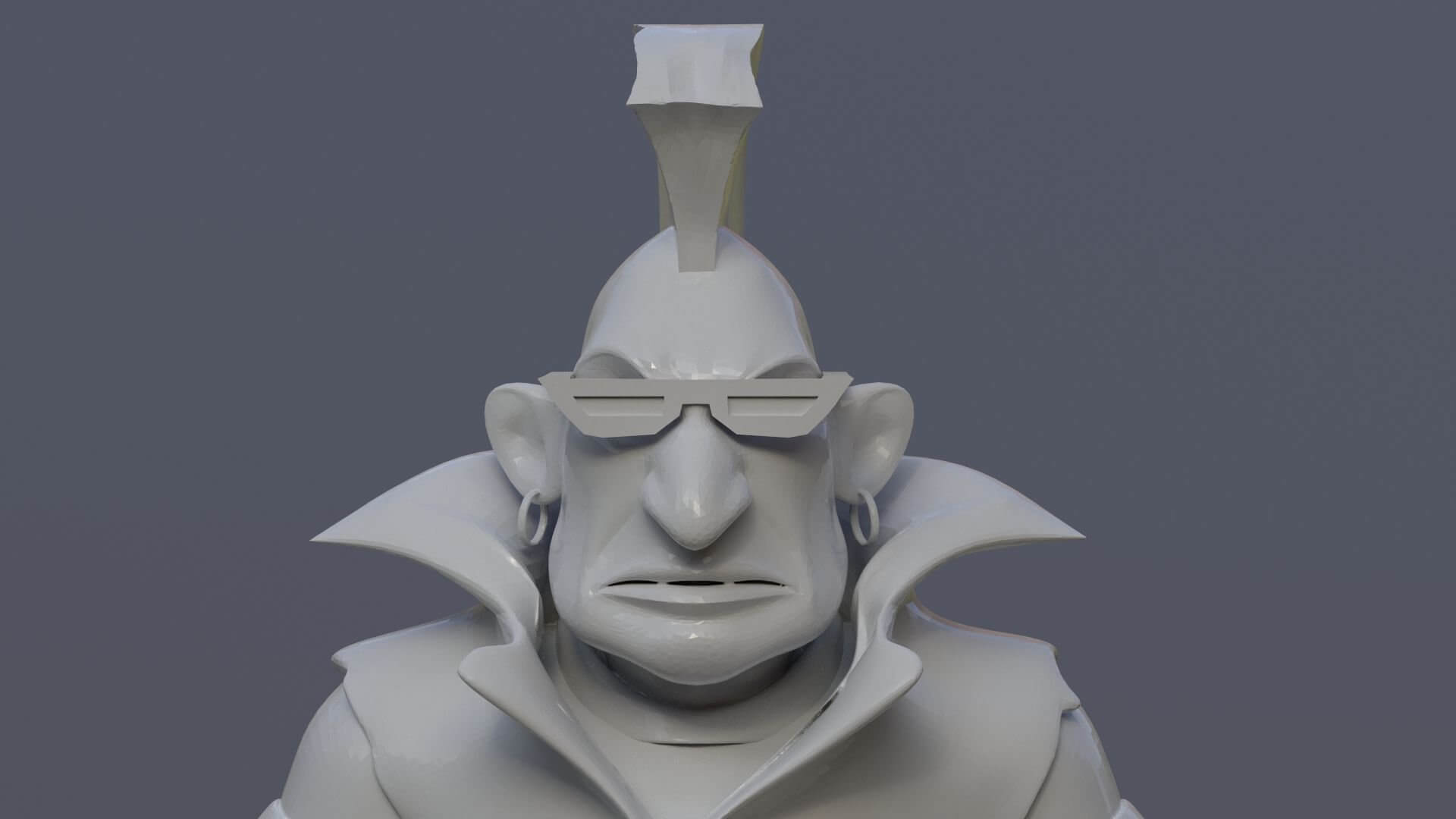 Bebop Pre-mutation - TMNT 1987 3D Model by danyelon
