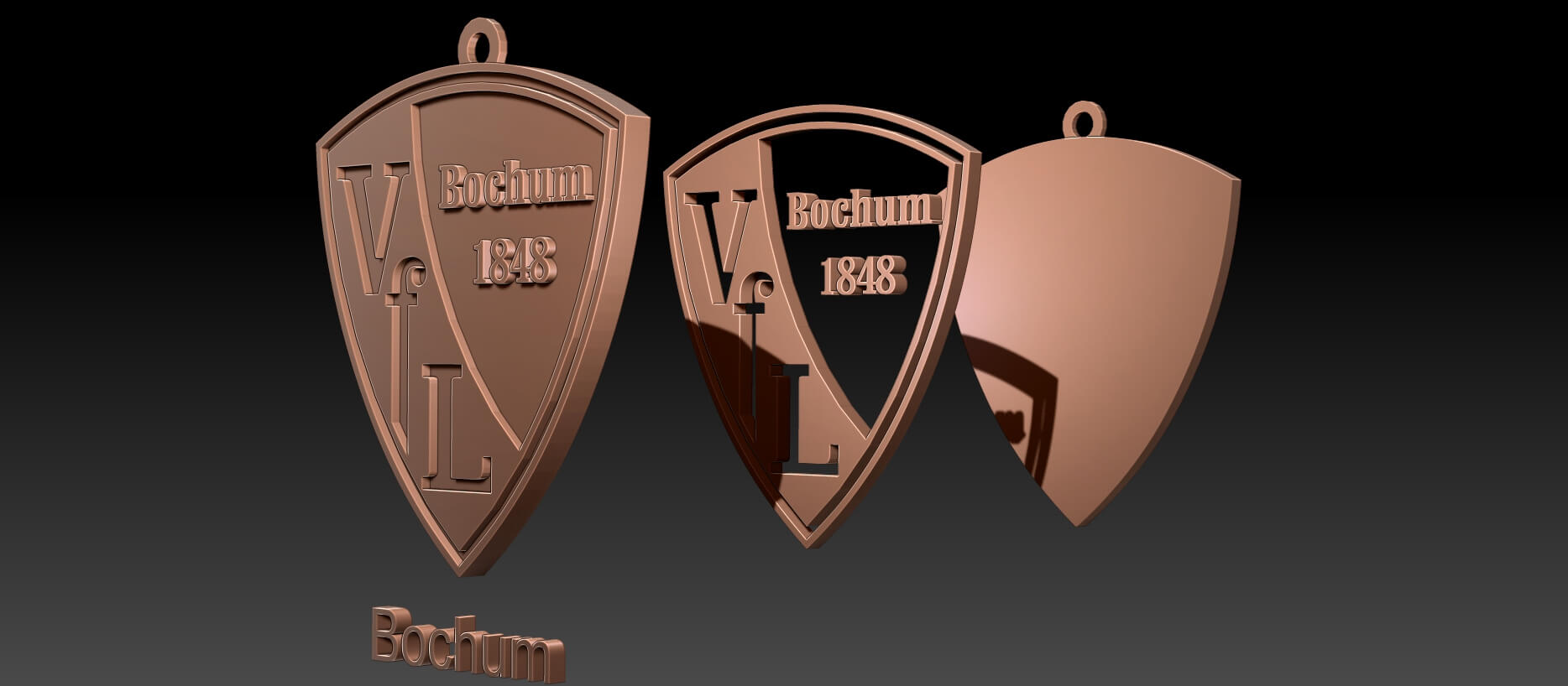 Bochum Logo Printable and Renderable - 3D Model by danyelon