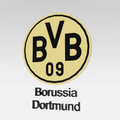 Borussia Dortmund Logo Printable and Renderable - 3D Model by danyelon