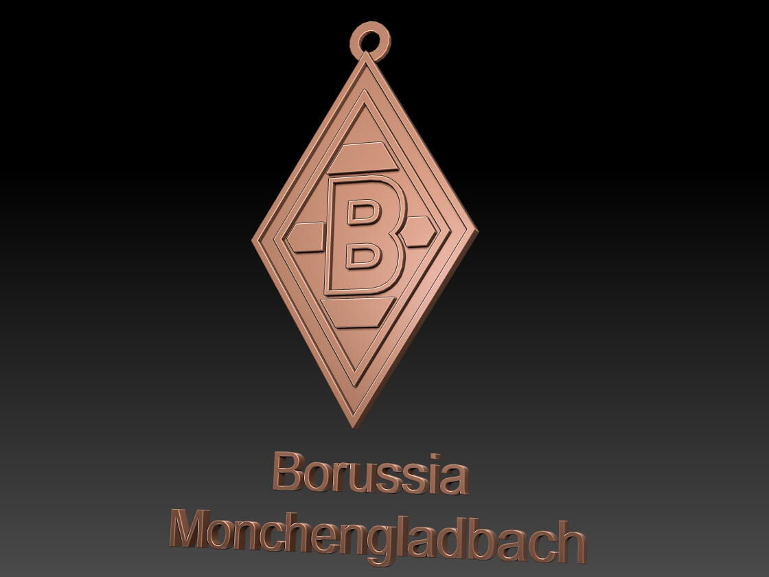 Borussia Monchengladbach Logo Printable and Renderable - 3D Print Model ...
