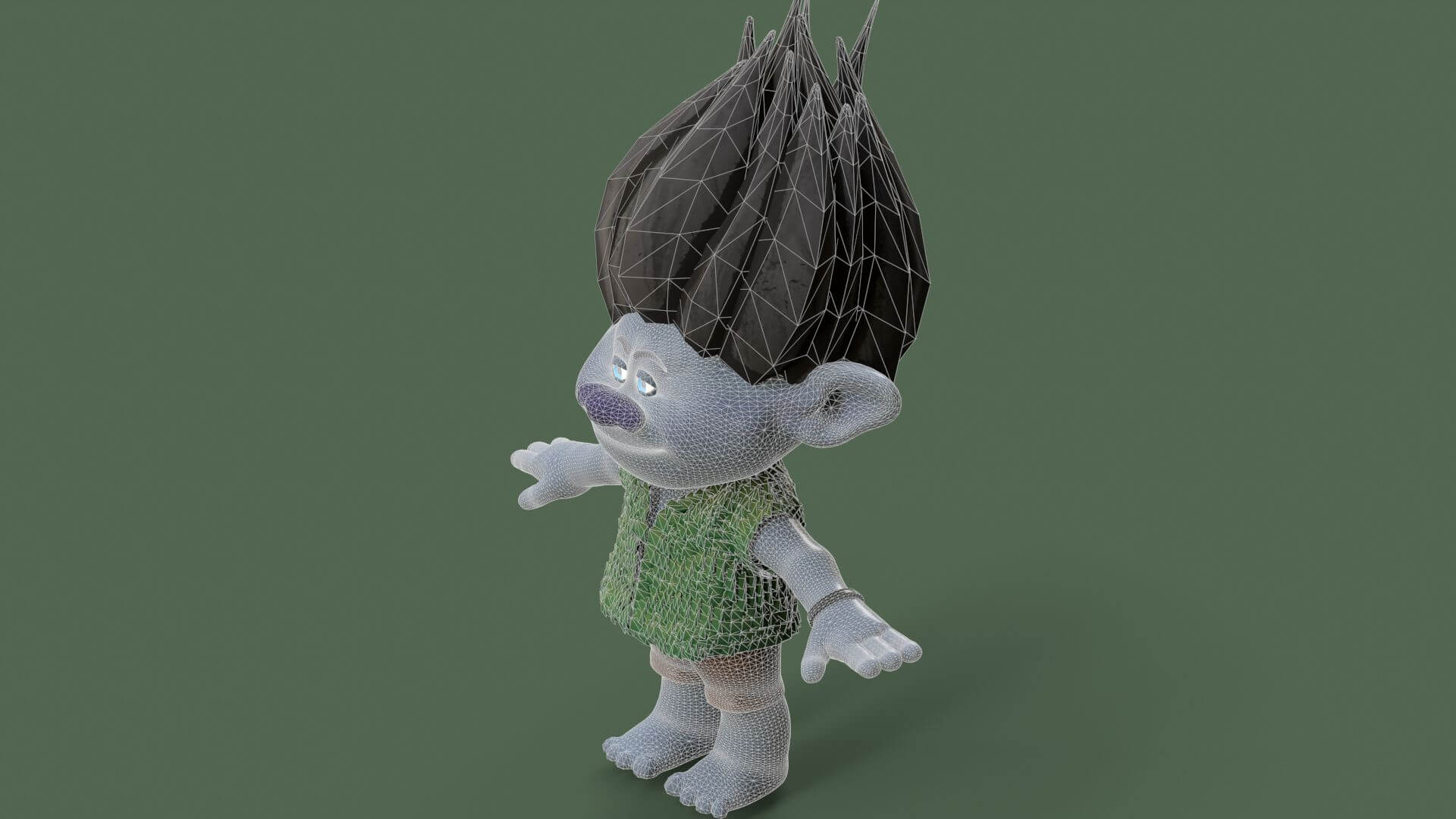 Branch Fan Art From Trolls - 3D Model by danyelon