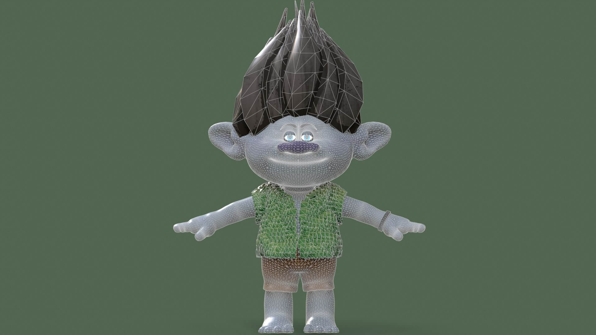 Branch Fan Art From Trolls - 3D Model by danyelon
