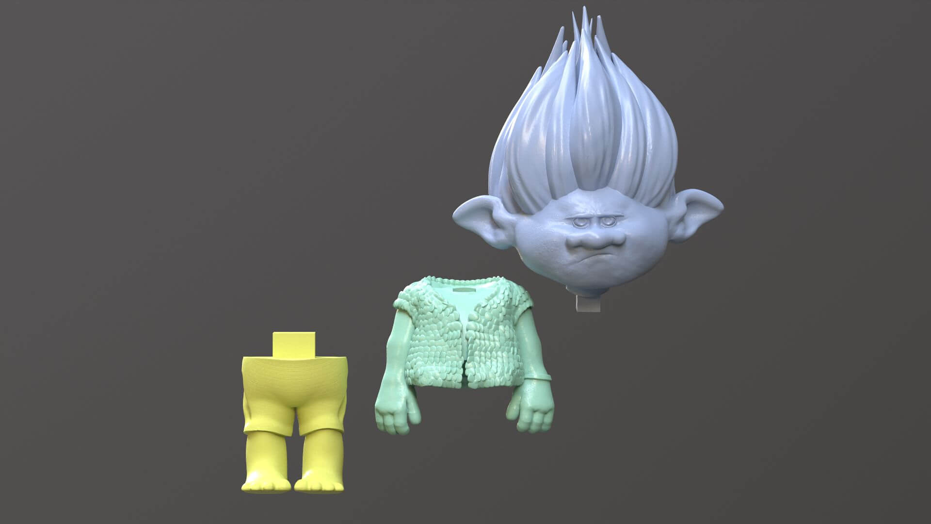 Branch Printable Fan Art From Trolls - 3D Model by danyelon