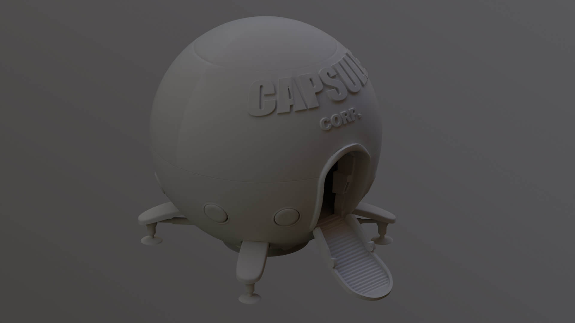Capsule Corporation Spaceship Printable - 3D Model by danyelon