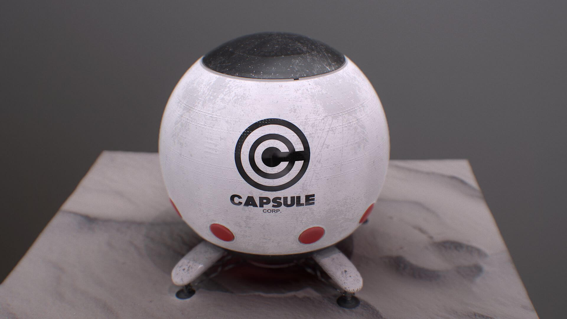 Capsule Corporation Spaceship Renderable - 3D Model by danyelon