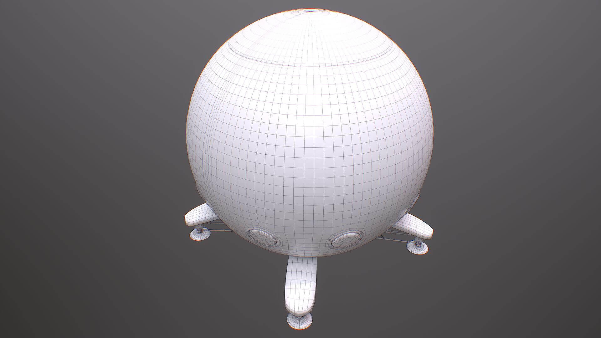 Capsule Corporation Spaceship Renderable - 3D Model by danyelon