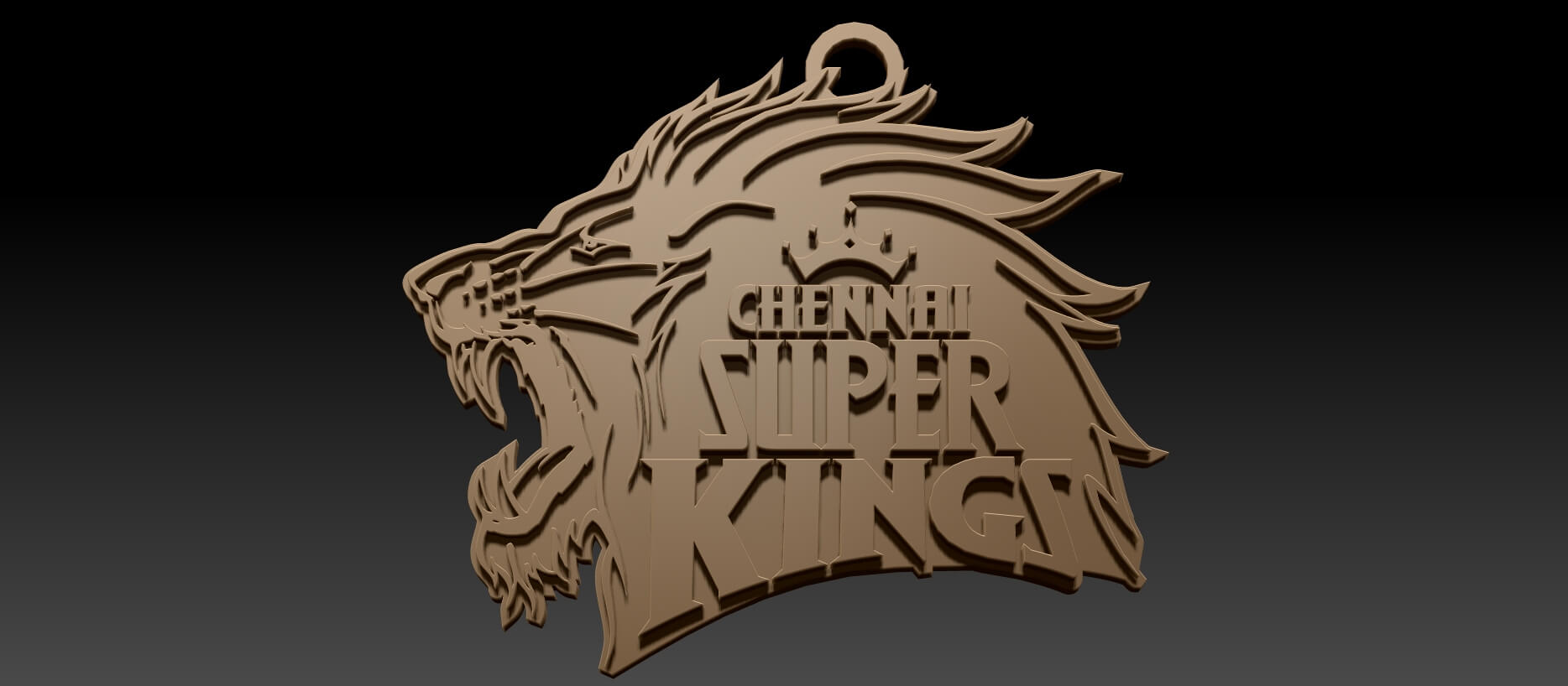 Chennai Super Kings Badge Printable and Renderable - 3D Model by danyelon