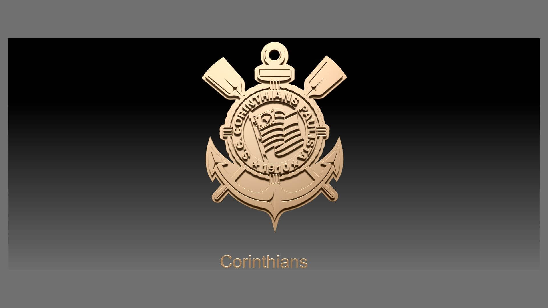 Corinthians Logo Printable and Renderable Logo Shields Keych - 3D Print ...