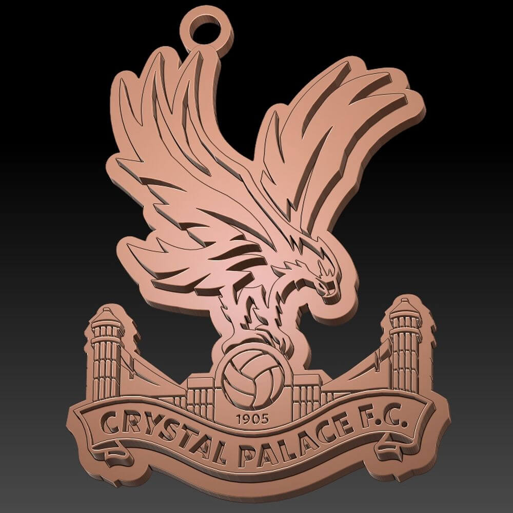 Crystal Palace FC Keychan Logo Printable and Renderable - 3D Print ...