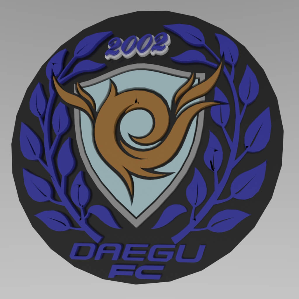 Daegu Logo Teams Printable and Renderable - 3D Print Model by danyelon