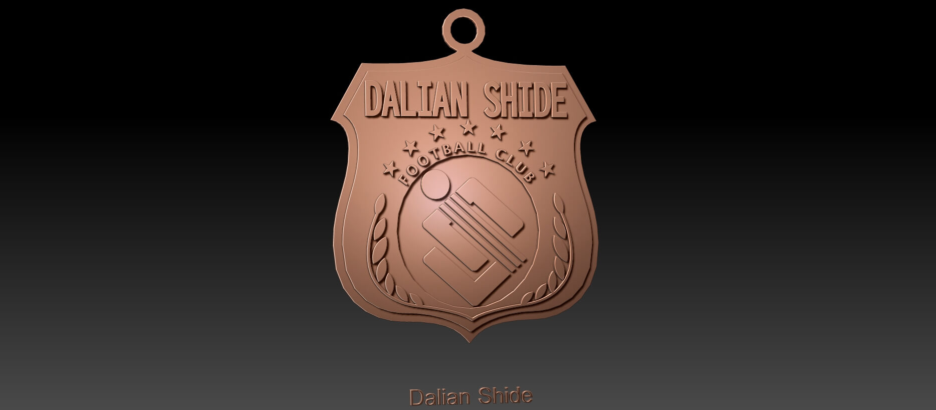 Dalian Shide F.c Logo Team Printable and PBR - 3D Model by danyelon