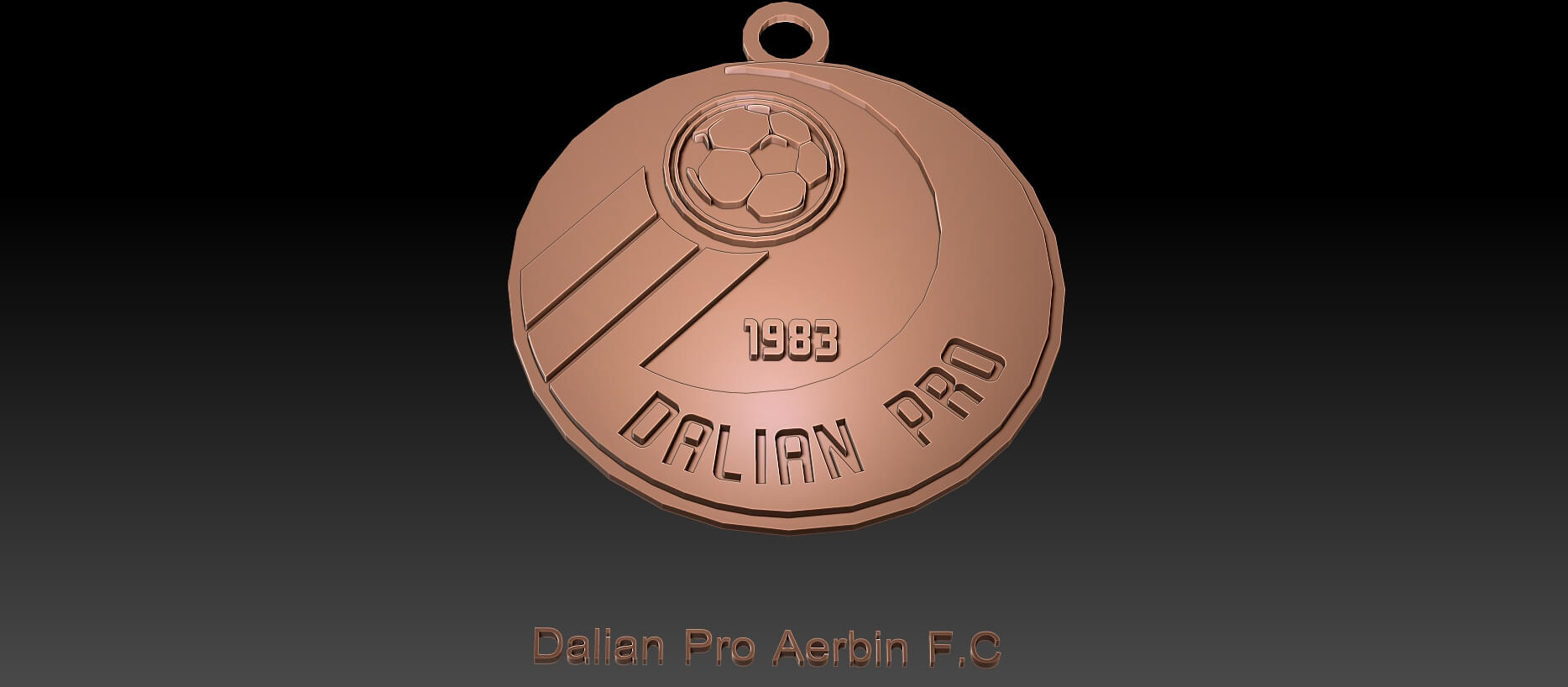 Dalian Pro Aerbin F.c Logo Team Printable and PBR - 3D Model by danyelon