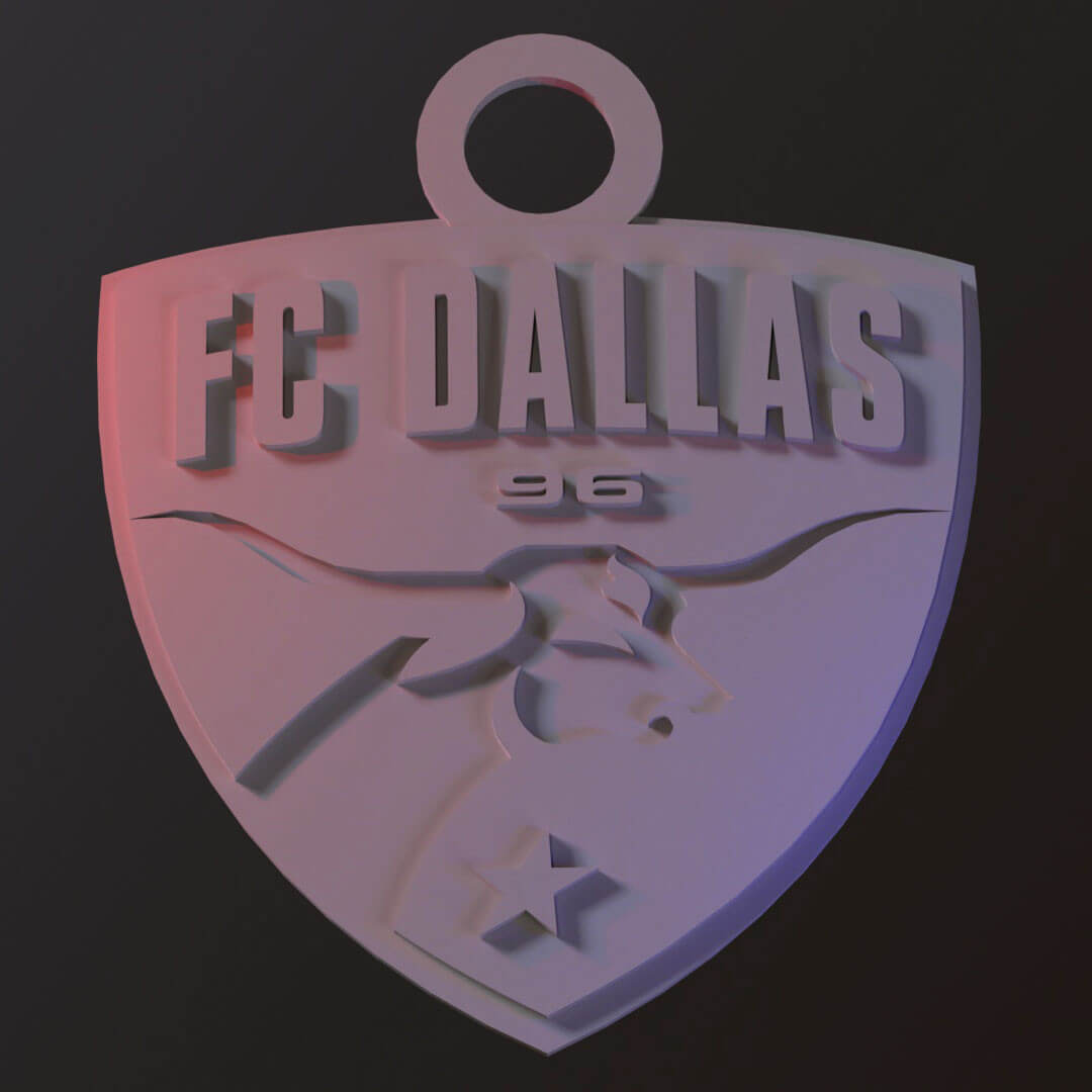 Mls Dallas FC Logo Keychan Printable - 3D Print Model by danyelon