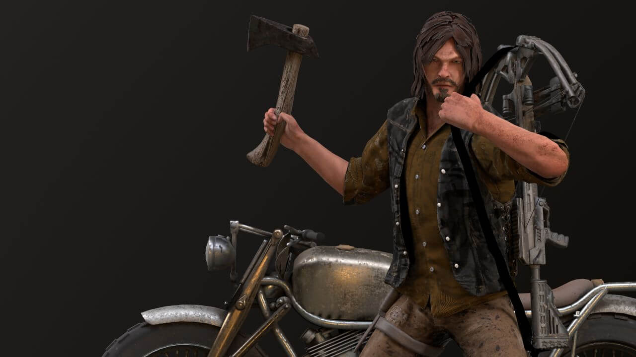 Daryl Dixon Renderable PBR Game Ready - 3D Model by danyelon