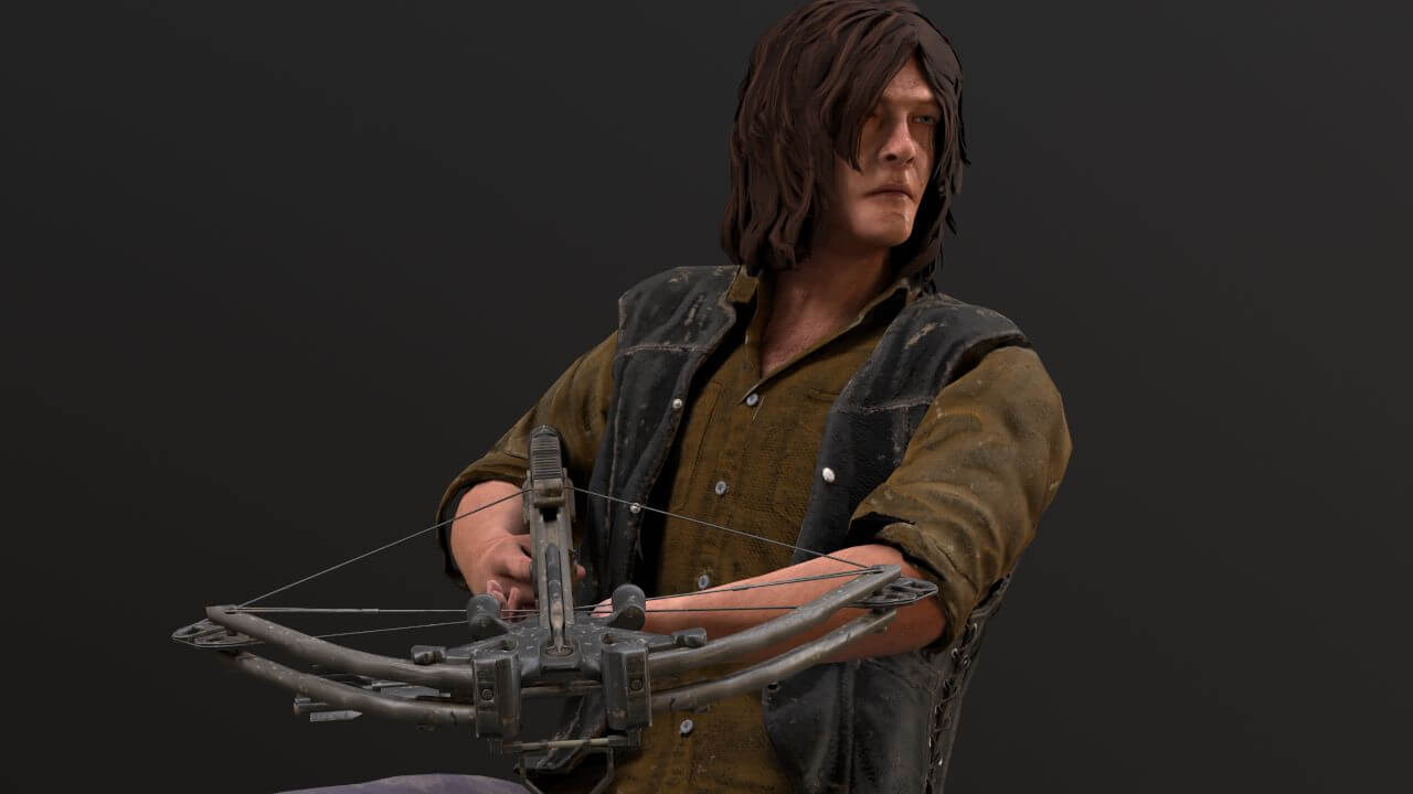 Daryl Dixon Renderable PBR Game Ready - 3D Model by danyelon