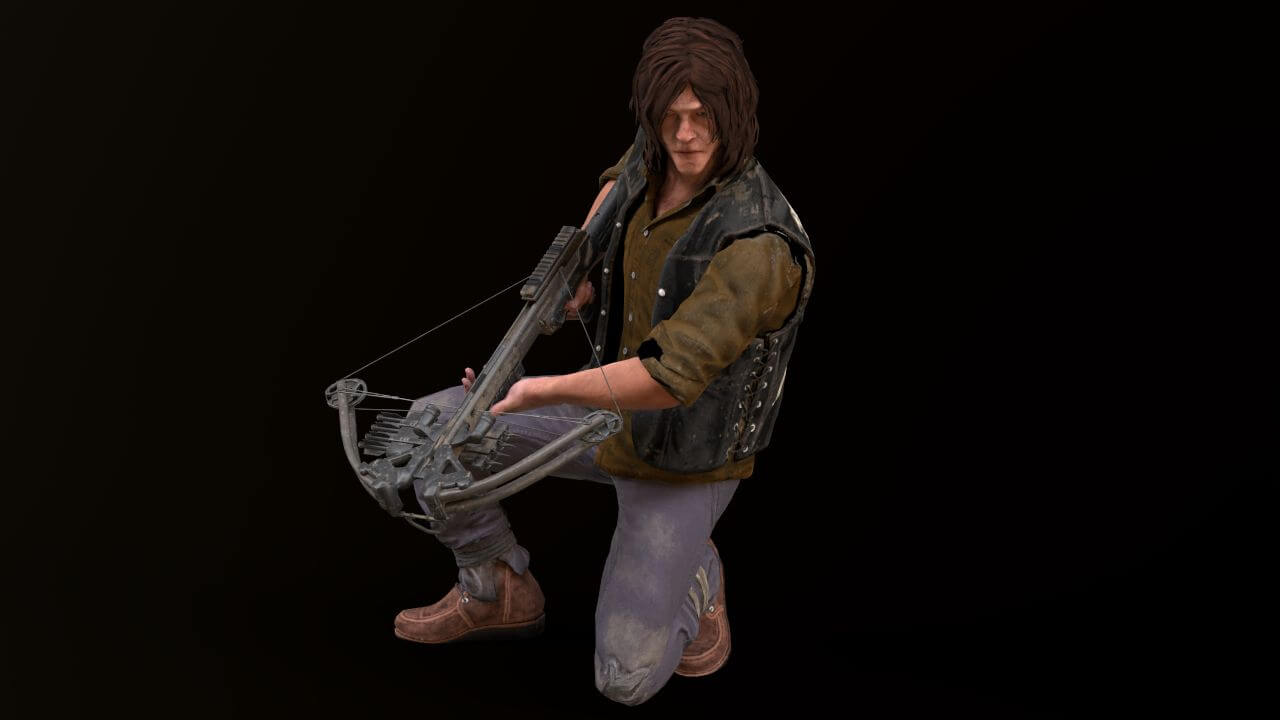 Daryl Dixon Renderable PBR Game Ready - 3D Model by danyelon
