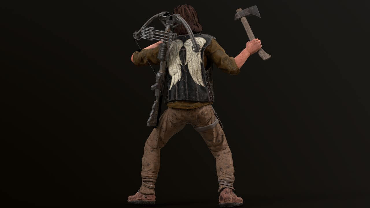 Daryl Dixon Renderable PBR Game Ready - 3D Model by danyelon