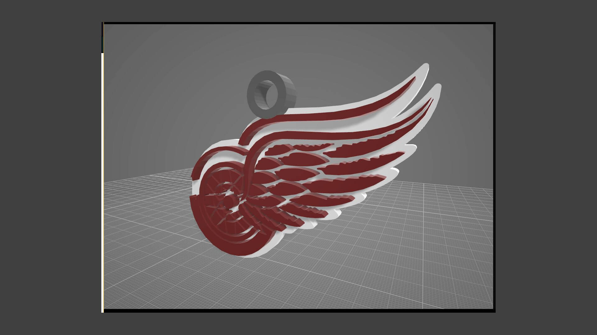 Red Wings Logo Schablone Red Wing Logo