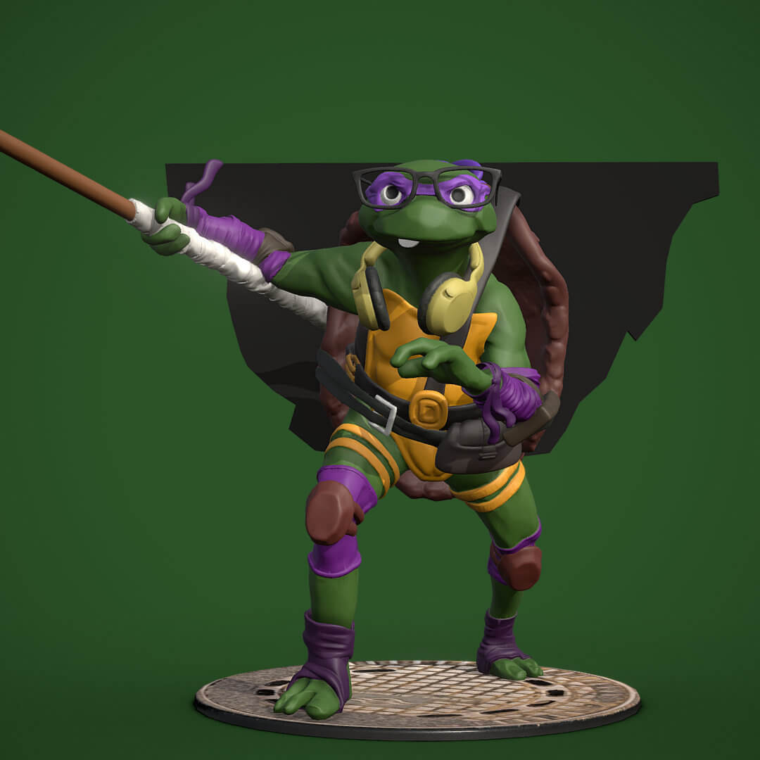 Donatello Printable From TMNT Mutant Mayhem - 3D Print Model by danyelon