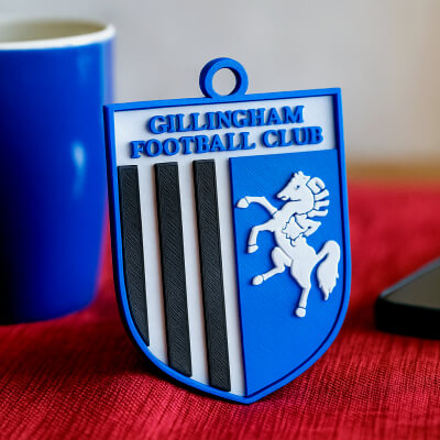 EFL League Two Gillingham Keychain Badge Color Printable - 3D Model by ...