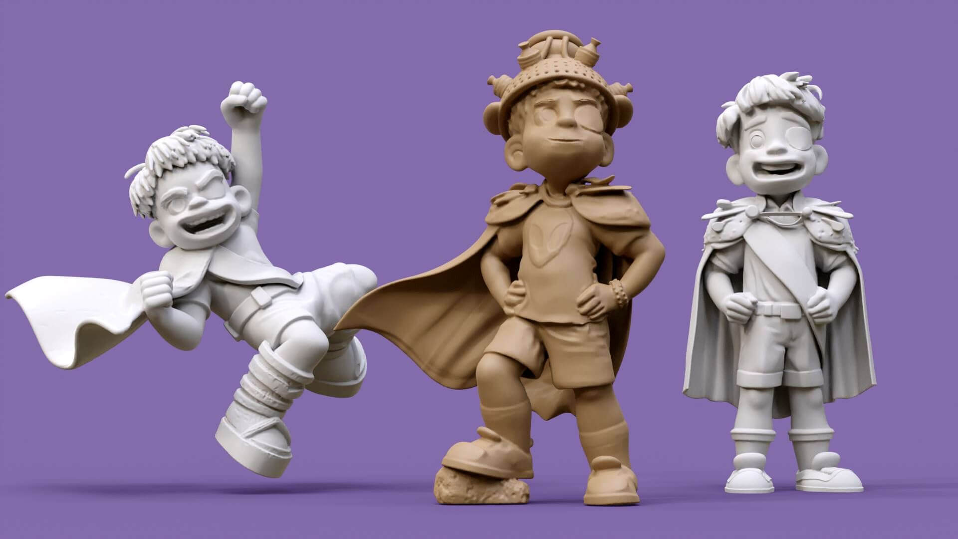 Elio and Gordon Three Poses Printable - 3D Model by danyelon