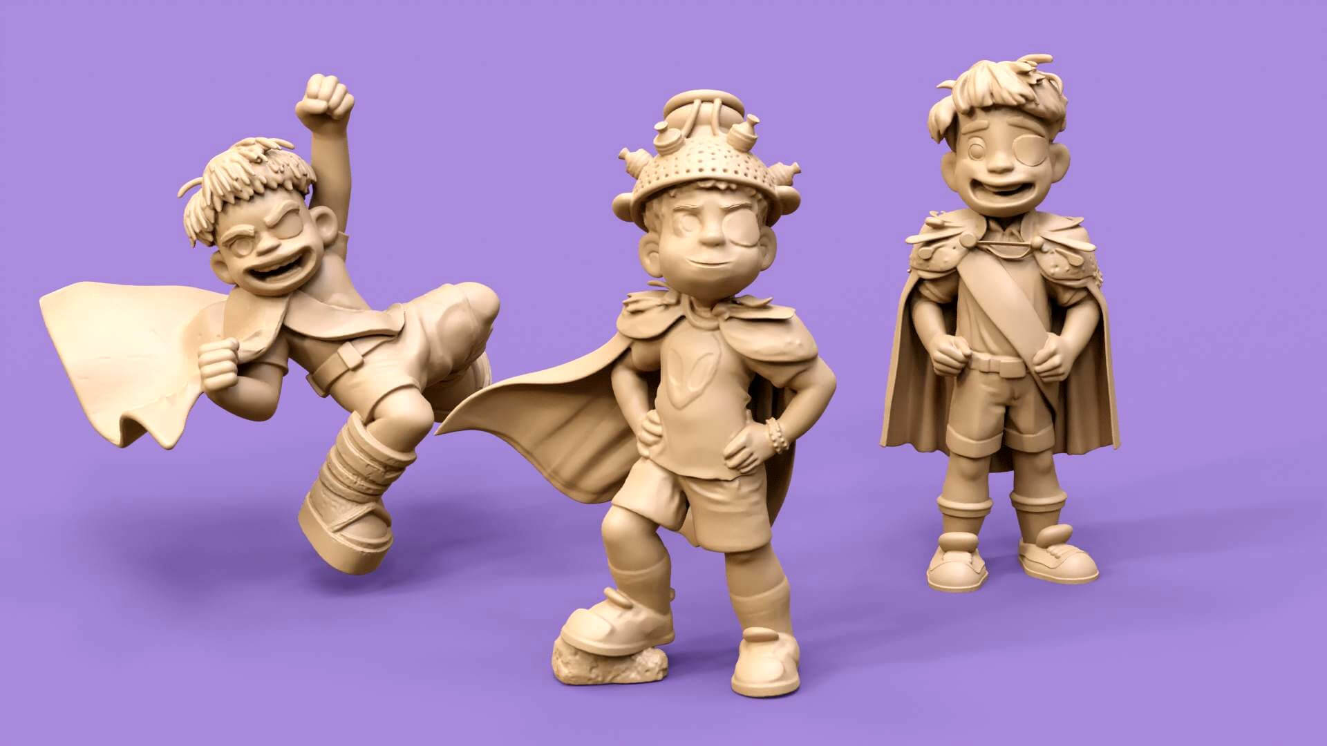 Elio and Gordon Three Poses Printable - 3D Model by danyelon