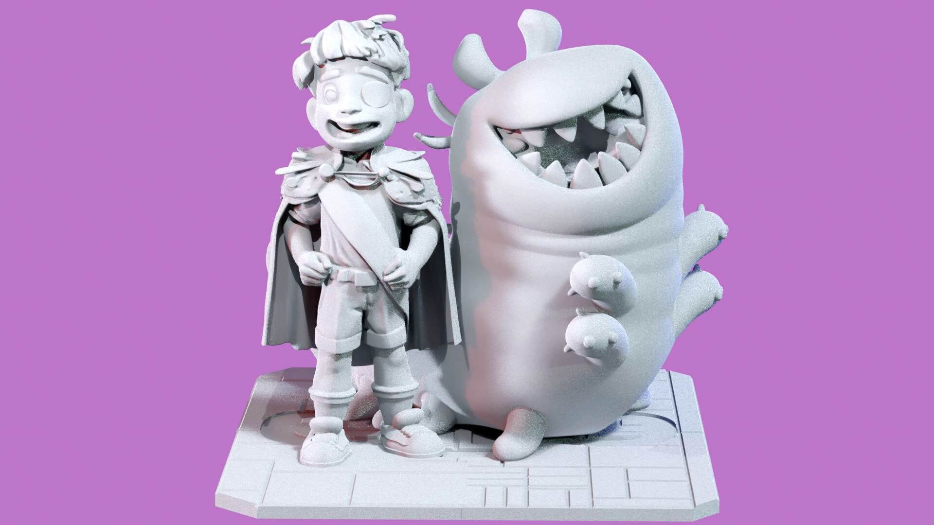 Elio and Gordon Three Poses Printable - 3D Model by danyelon