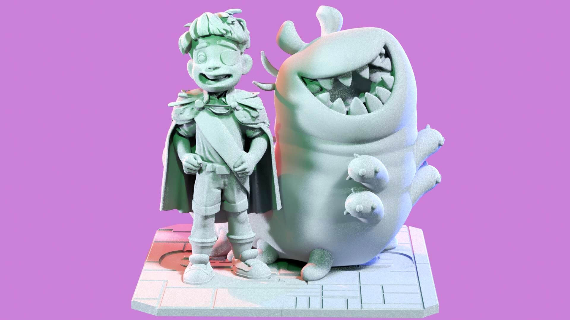 Elio and Gordon Three Poses Printable - 3D Model by danyelon