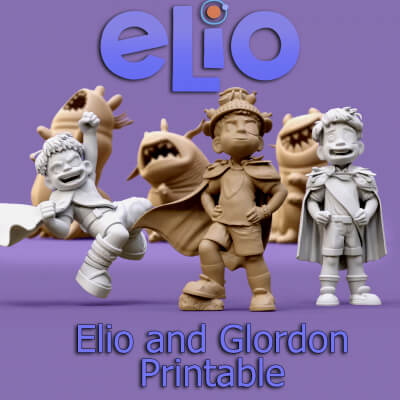 Elio and Gordon Three Poses Printable - 3D Model by danyelon