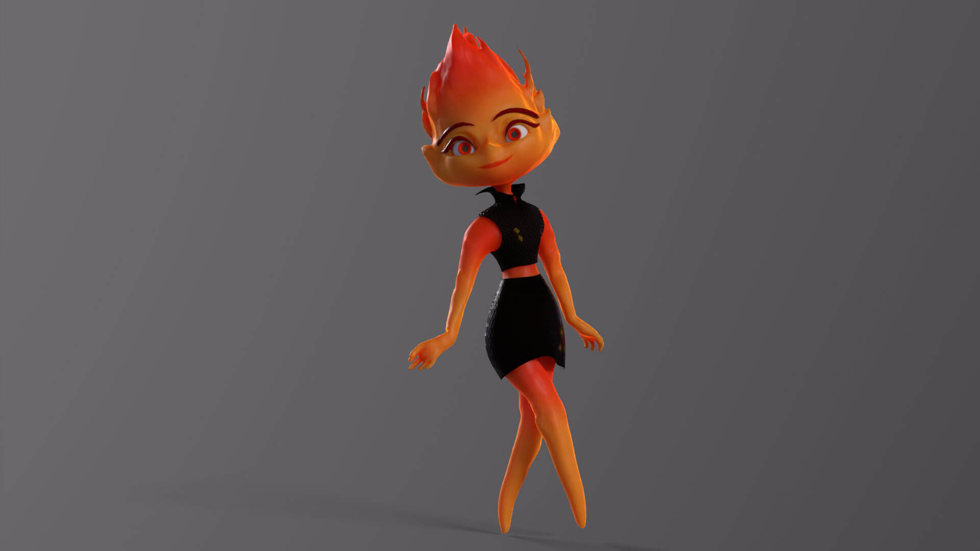 Ember Lumen Pixar Elemental Animated PBR - 3D Model by danyelon