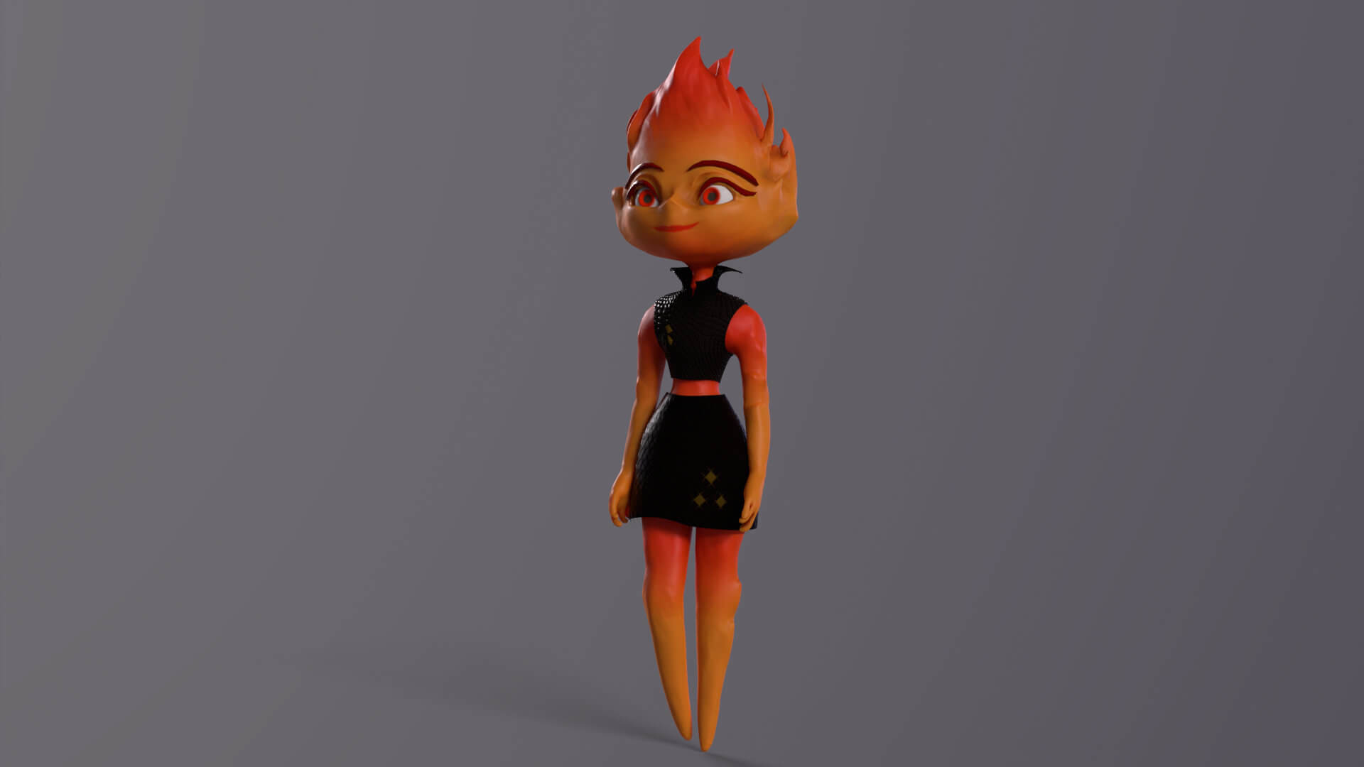 Ember Lumen Pixar Elemental Animated PBR - 3D Model by danyelon