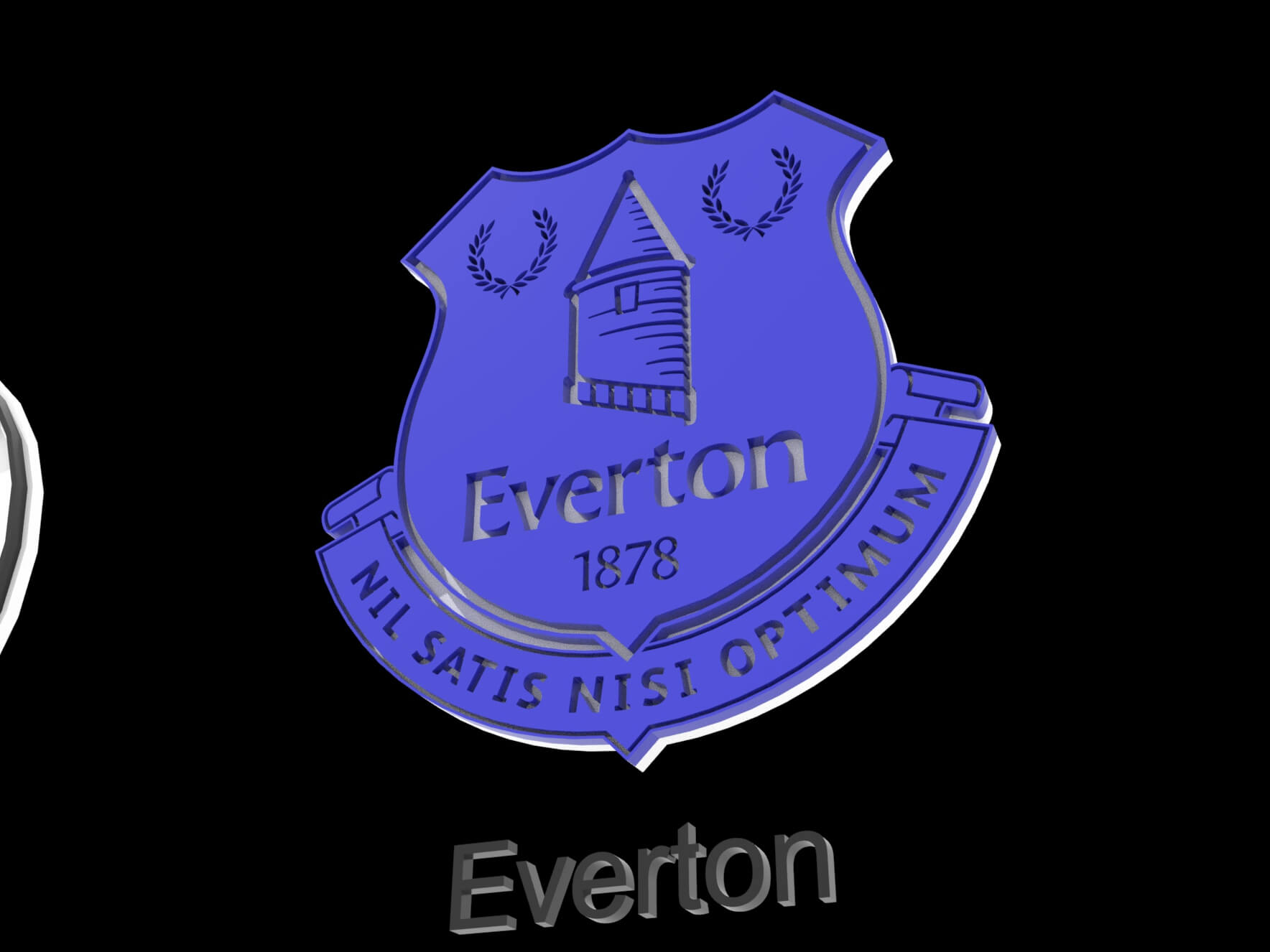 Everton FC Keychan Logo Printable and Renderable - 3D Model by danyelon