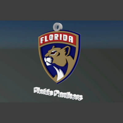 Florida Panthers Logo Shield Printable and Renderable Keycha - 3D Print ...