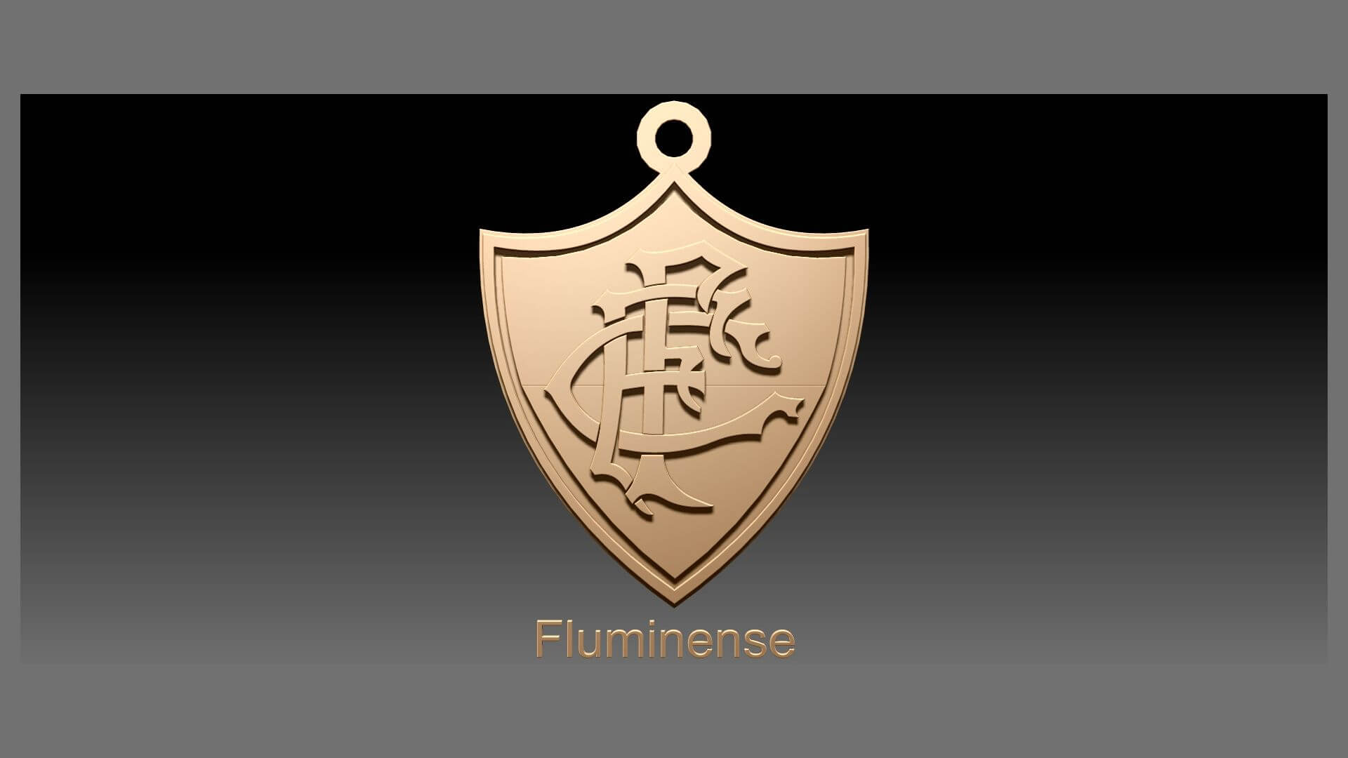 Fluminense Logo Printable and Renderable Logo Shields Keycha - 3D Model ...