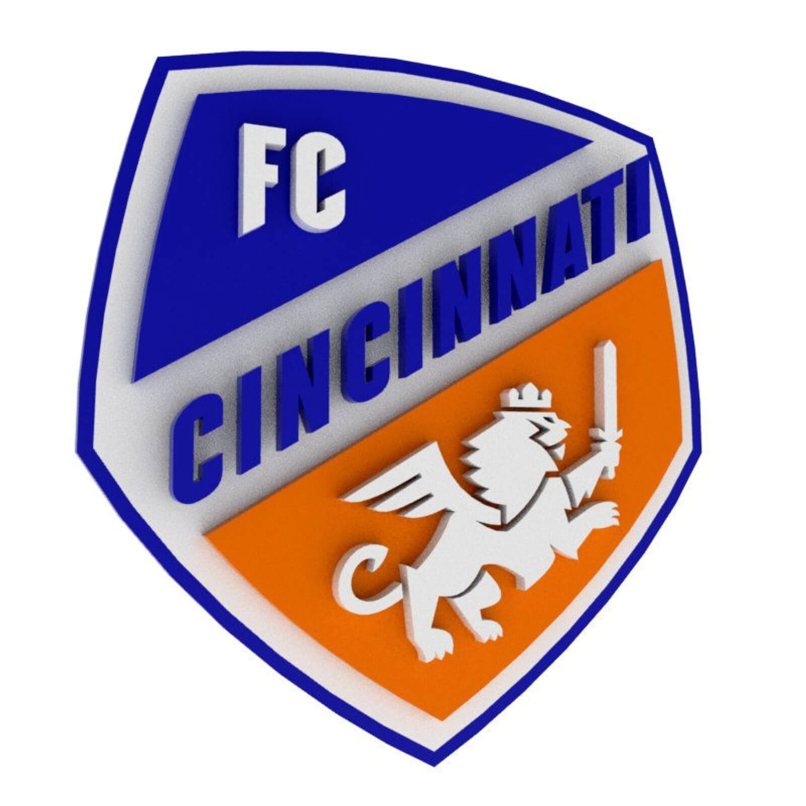 Cincinnati Football Club Keychan Printable and Renderable - 3D Print ...