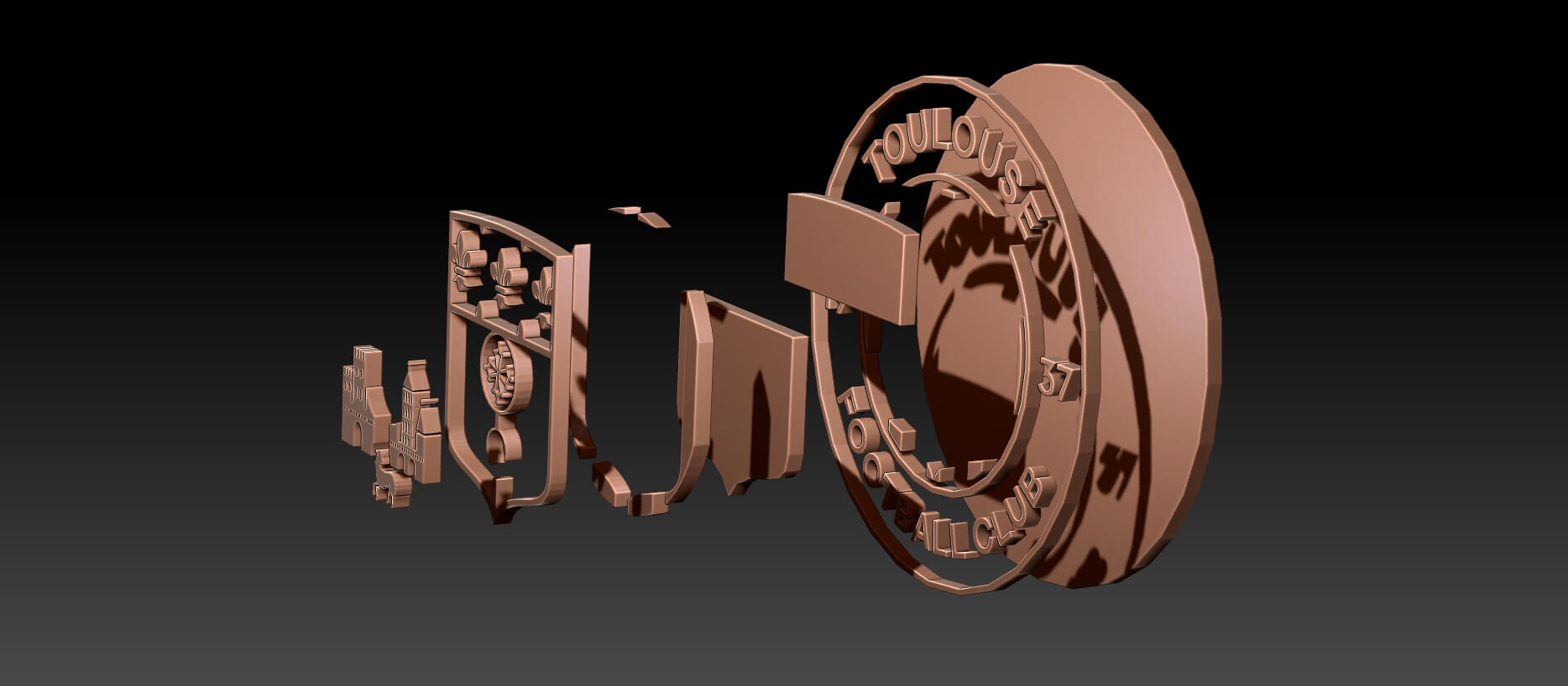 France Ligue 1 All Teams Logos Printable - 3D Print Model by danyelon