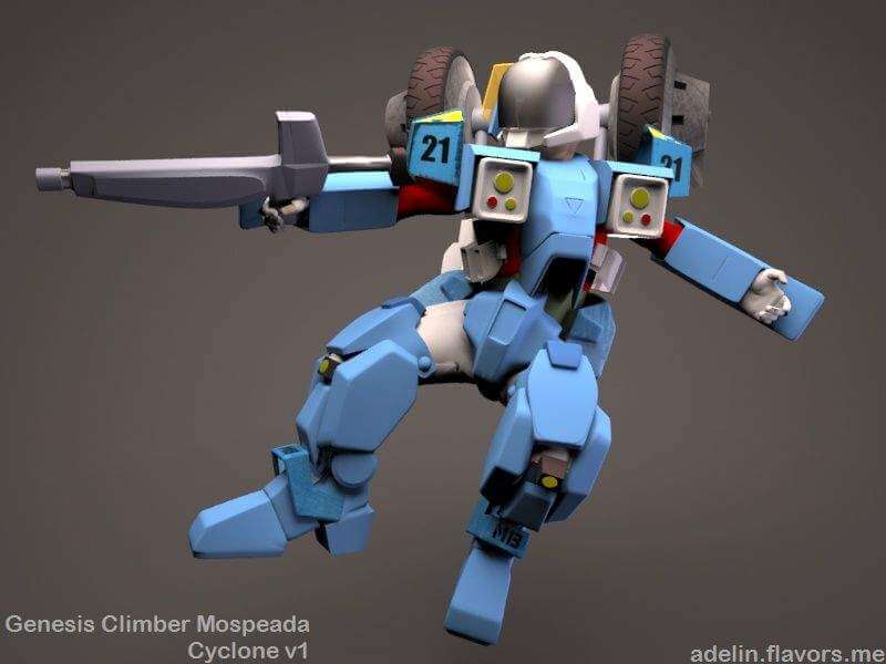Genesis Climber MOSPEADA VR-052 Battler Cyclone 3D Model by danyelon