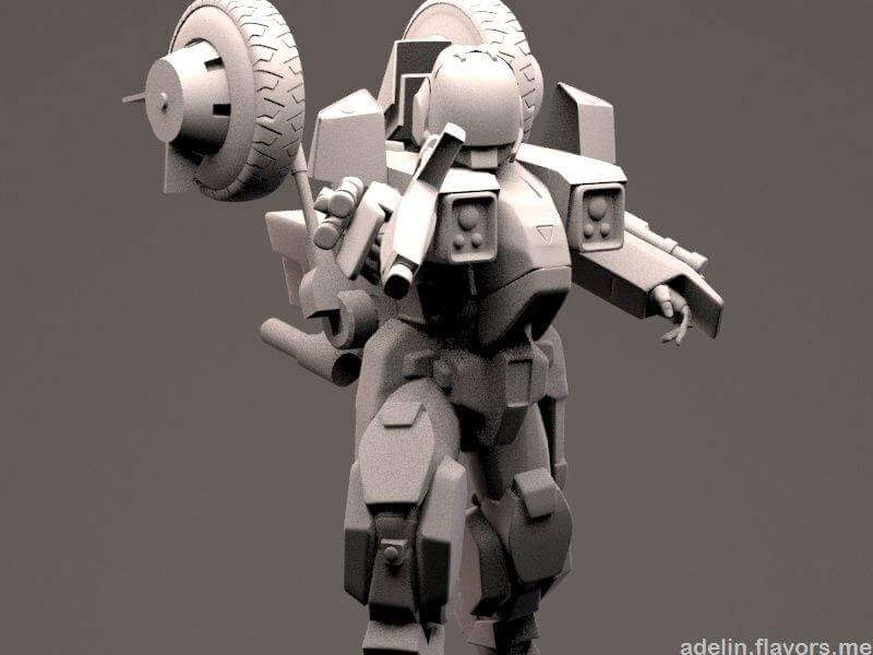 Genesis Climber MOSPEADA VR-052 Battler Cyclone 3D Model by danyelon