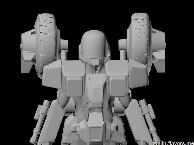 Genesis Climber MOSPEADA VR-052 Battler Cyclone 3D Model by danyelon