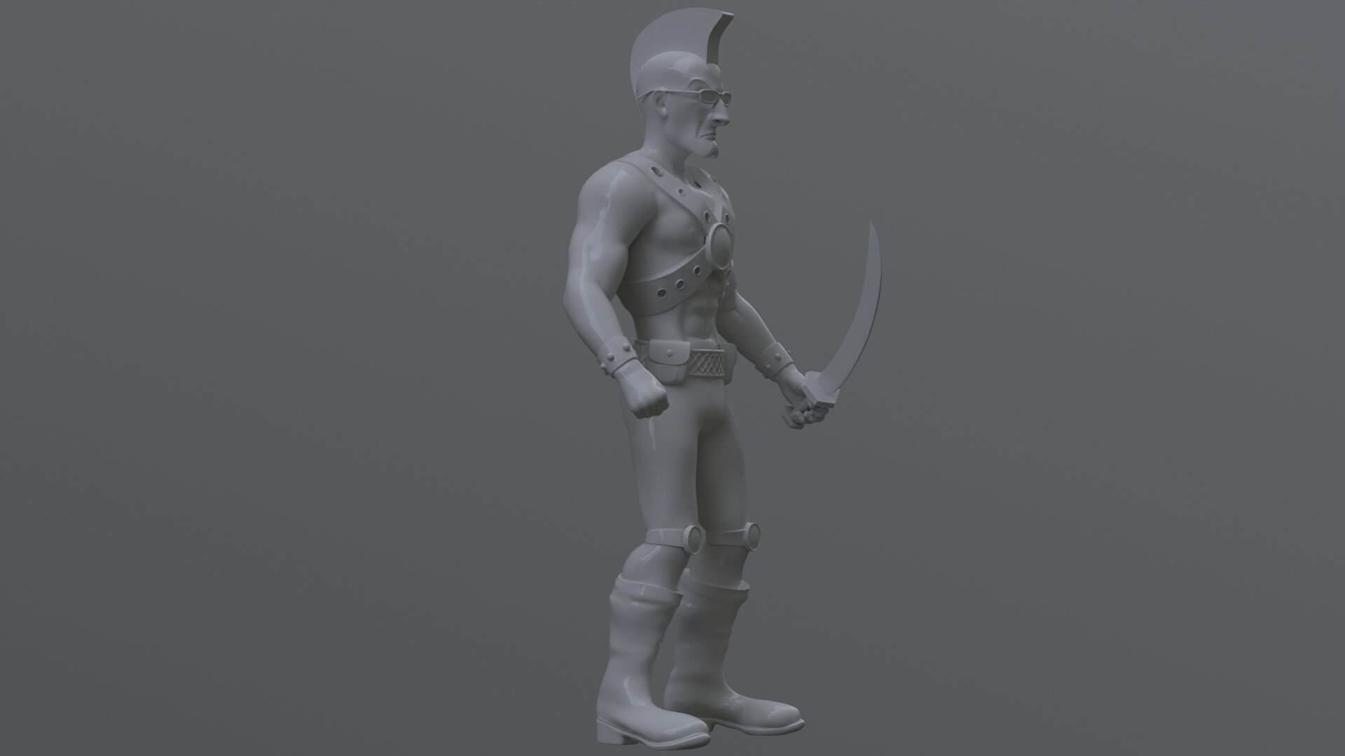 Grunt Pre-mutation - TMNT 1987 3D Model by danyelon