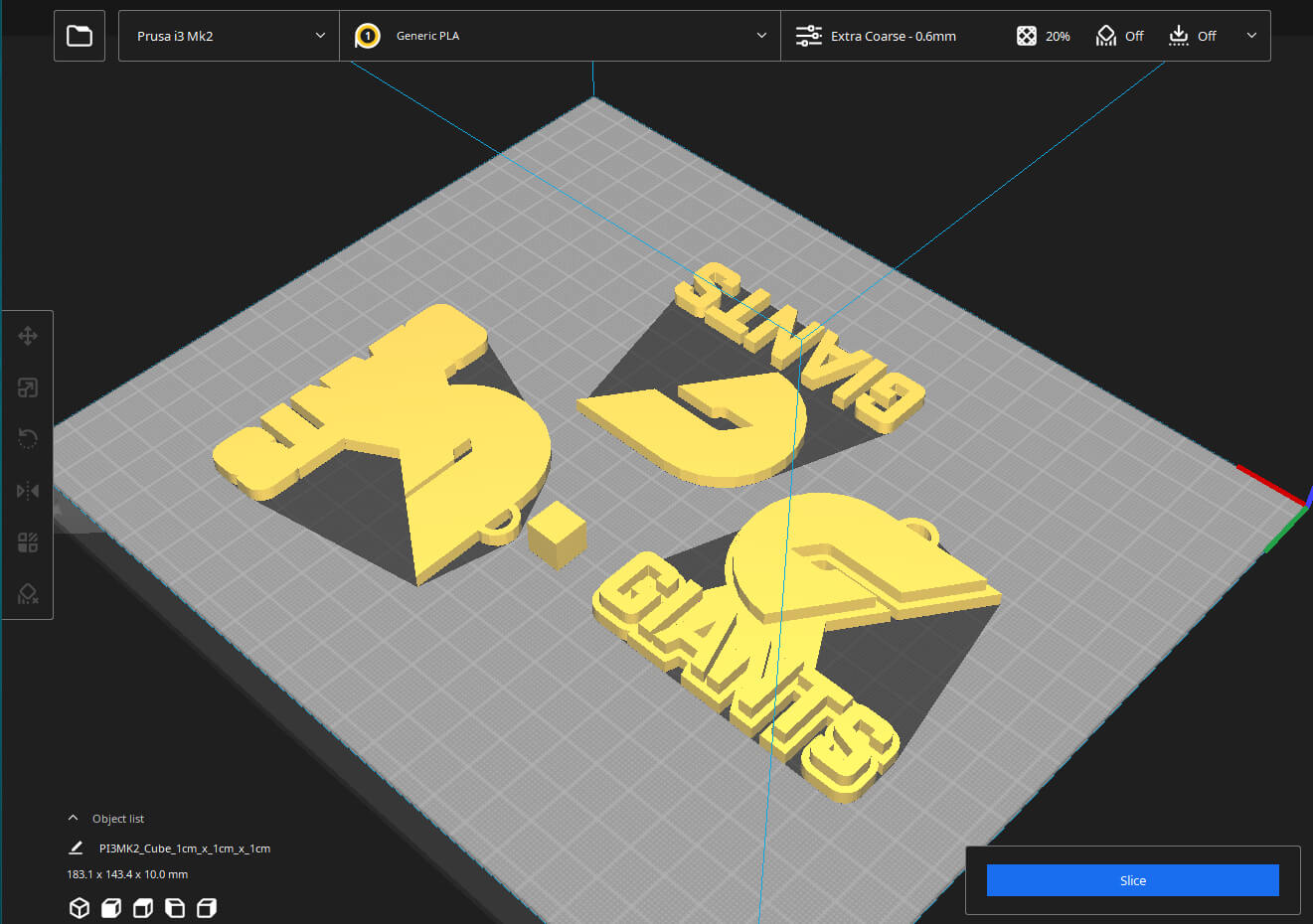 Gws Giants Printable and Renderable Badge - 3D Print Model by danyelon