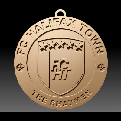 Halifax Town Keychain Badge - 3D Model by danyelon