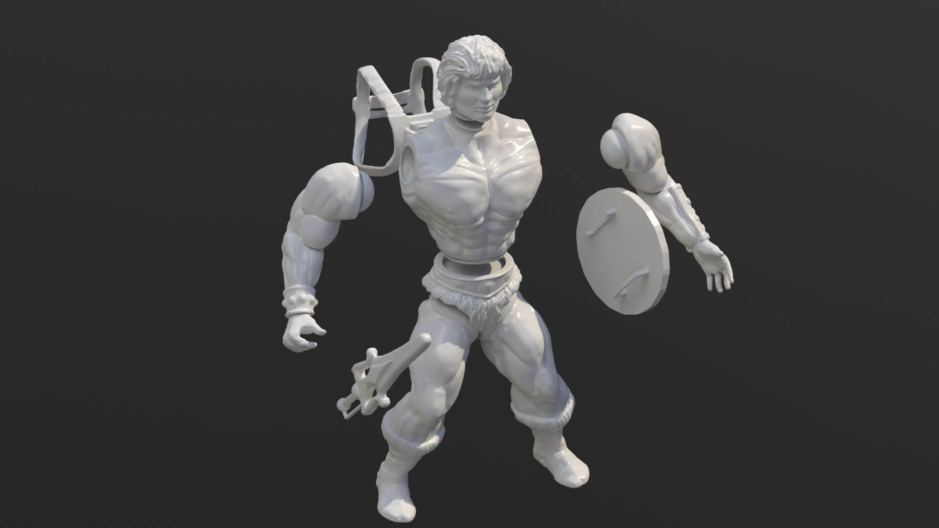 He- Man 1982 Printable Figure 3D Model by danyelon