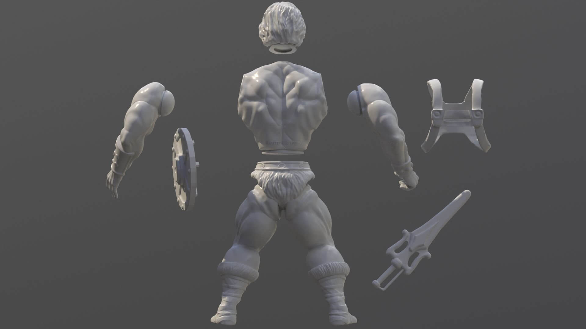 He- Man 1982 Printable Figure 3D Model by danyelon